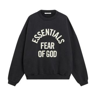 Fear of God Campus 90s Crewneck Sweatshirt - - Sweatshirts & Hoodies - Herren - Schwarzk - M