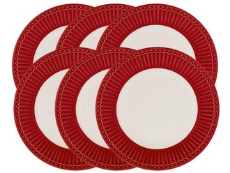 Green Gate Alice Brotteller red 17,5cm Set6