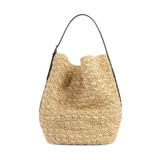 Toteme Femme, Sacs, Beige, Taille: ONE Size Sac cabas en raphia ceintur&eacute;