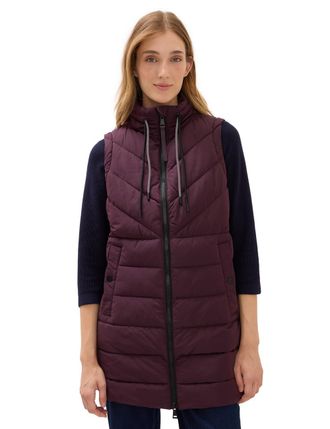 Cecil Damen Lange Steppweste