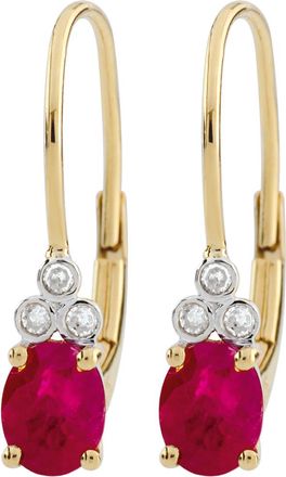 Edenly Ohrhänger Exquisit - Rubin und Diamanten