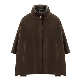 Moorer Kaschmirwollumhang - - Jackets - Damen - Braun - XS