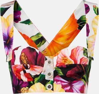 Dolce & Gabbana Cropped-Top aus Baumwolle