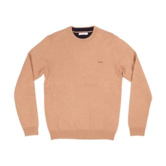 Sun 68 Warme Runde Kapuzenpullover f&uuml;r M&auml;nner - - Knitwear - Herren - Beige - XL