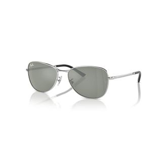 Ray-Ban Rb3733 Sonnenbrillen Silber Fassung Gr&uuml;n Glas 59-17