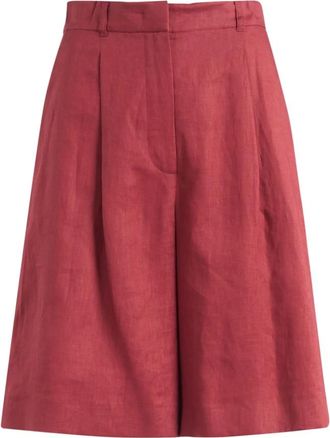 Max Mara Femme, Shorts, Rouge, Taille: 36 FR Long Shorts