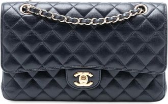 Chanel Hobo Bags - Medium Classic Caviar Double Flap - Gr. unisize - in Blau - f&uuml;r Damen