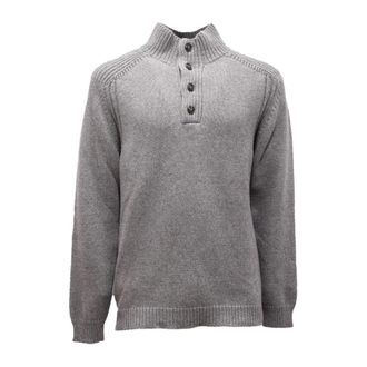 Officina36 Tfr305 Lana Lupetto/Bottoni - - Knitwear - Herren - Grau - L