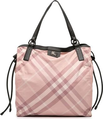 Burberry Shopper - Supernova Check Nylon Buckleigh Tote - Gr. unisize - in Gold - f&uuml;r Damen