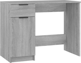 vidaXL Bureau Sonoma gris 100x50x75 cm Bois ding&eacute;nierie