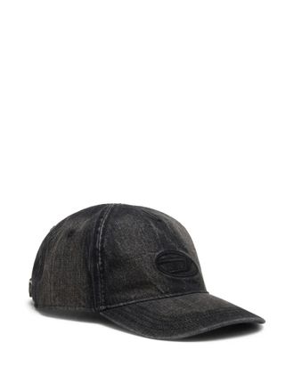 Diesel casquette &agrave; logo brod&eacute; - Noir