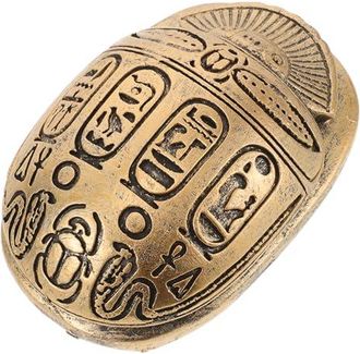 Garneck Scarab&eacute;e &eacute;gyptien Ornements Figure Amulette Unique pour la et Le Sculpture d&eacute;corative 8,3 x 5,5 x 3 cm