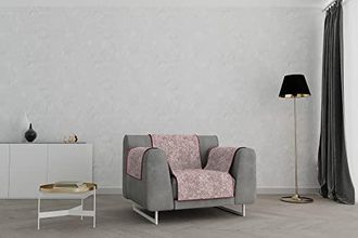 Italian Bed Linen Glamour rutschfest Sofa Abdeckung, Bordeaux, 1 Platz