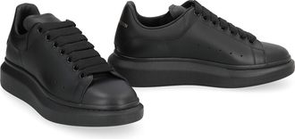 McQ by Alexander McQueen Leather Chunky Sneakers - Black