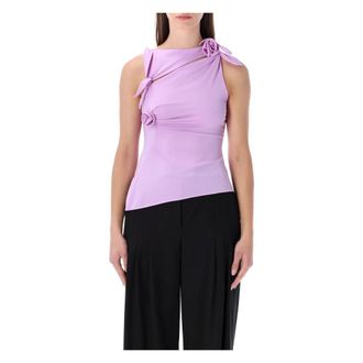 Coperni Femme, Tops, Violet, Taille: 38 FR Flower Top