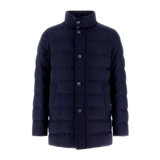 Herno Cashmere-Mix Carcoat - - Jackets - Herren - Blau - S