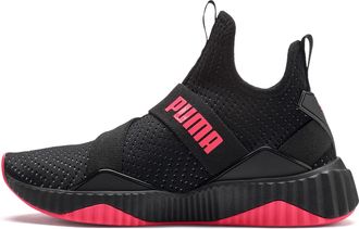 Puma Puma Damen Defy Mid Core WNS Hallenschuhe, Schwarz Black-Pink Alert 04