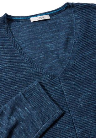 Cecil V-Ausschnitt-Pullover in Struktur-Optik, mit V-Ausschnitt