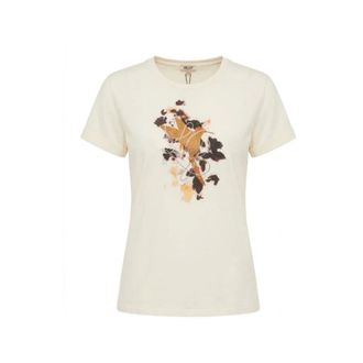 Liu Jo Femme, Tops, Blanc, Taille: 36 FR T-Shirt &agrave; Imprim&eacute; Floral