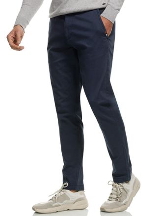 Indicode Herren INKellen Chinohose mit 4 Taschen | Stretch Hose Herrenhose f&uuml;r M&auml;nner Navy, XXL