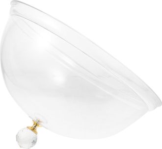 Valiclud Acryl Kuchenhaube Transparent Bruchfest mit Griff Wiederverwendbare Lebensmittelabdeckung f&uuml;r Party und Zuhause Praktische Dessertkuppel 21x21x12cm