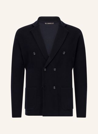 Boggi Milano Boggi Milano Merino Wool Double-Breasted Jacket blau