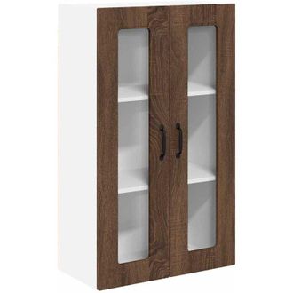 vidaXL Küchenwandschrank mit Regal Braun Eichen-Optik 60 x 31 x 100 cm vidaXL