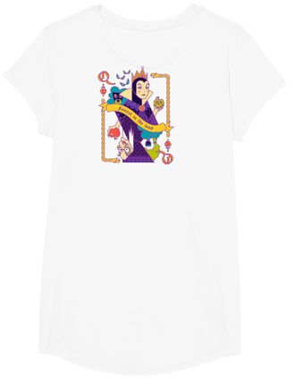Disney Villains Evil Queen Fairest in the Land Playing Card T-Shirt
