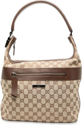 Gucci Hobo Bags - GG Canvas Shoulder Bag - Gr. unisize - in Braun - f&uuml;r Damen