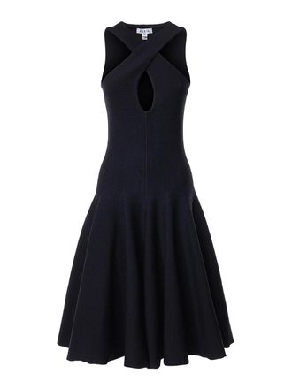 Alaia Robe Au Genou - Bleu Fonc&eacute;