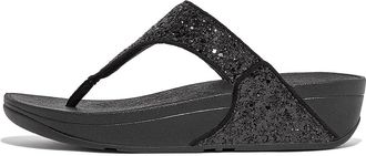 FitFlop FitFlop Damen Lulu Glitter Toe Post Flipflop, Midnight Navy, 38.5 EU