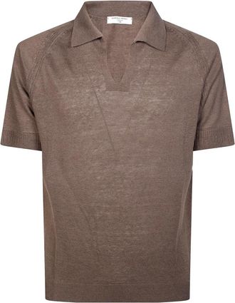 Daniele Fiesoli Homme, Tops, Brun, Taille: M Polo MM Aperta