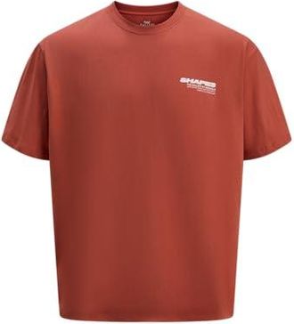 Jack & Jones T-Shirt Jorfold SS Crew Neck TG pour Homme, Summer Fig, L