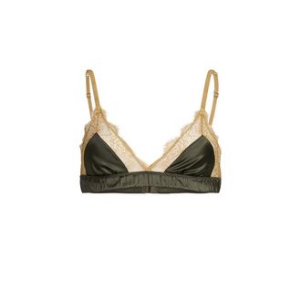 Love Stories Soutien-gorge triangle satin&eacute; et dentelle