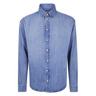 Jacquemus Homme, Chemises, Bleu, Taille: S Chemise en Denim Simon
