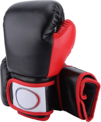 CHICIRIS Trainings-Boxhandschuhe, Weiches PU, f&uuml;r Jungen und M&auml;dchen, Sparring-Boxsackhandschuhe f&uuml;r Muay Thai, Jugend-Boxhandschuhe f&uuml;r 8-12 Jahre (Black)