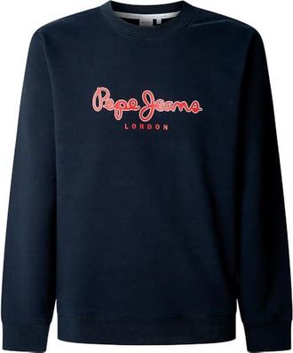 Pepe Jeans London Duke Crew Maillot de survêtement, Bleu (Bleu Dulwich), XS Homme