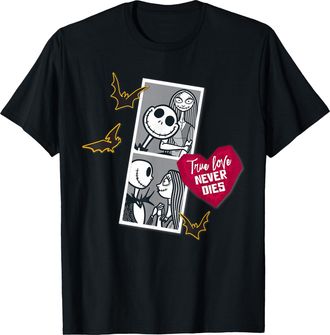 Disney Tim Burtons The Nightmare Before Christmas Jack Sally Heart T-Shirt