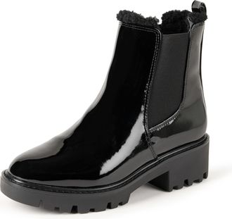 The Drop Campbell Sherpa Chelsea Boots, Schwarzes Lack, 39.5 EU