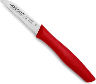 Arcos Schälmesser Edelstahl NITRUM - 80 mm Klinge für Obst und Gemüse - Ergonomischer Polypropylen-Griff - Serie Nova