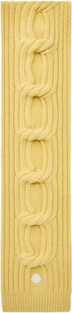 Moncler Moncler Chain Knit Wool & Cashmere Scarf, Women, Yellow, Size: One Size