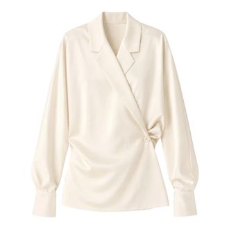 Meimeij M6Ff03 Bluse - - Blouses & Shirts - Damen - Beige - S
