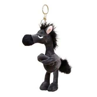 Generico Keychain Funny Horse - Porte-cl&eacute;s en peluche souple pour lann&eacute;e 2026 | Breloque l&eacute;g&egrave;re pour la famille, les amis | Sac &agrave; main, sac &agrave; main, sac &agrave; dos, 