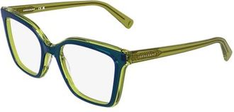 Longchamp LO2795 413 Lunettes pour femme Transparent AZURE/GREEN 53/19/140