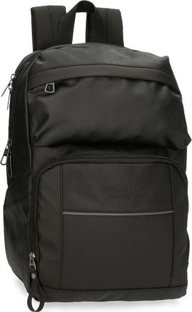 Pepe Jeans London Dortmund Rucksack für Laptop, 33,8 cm (13,3 Zoll), Grau, 25 x 37 x 10 cm, Baumwolle, Polyester und PU, 9,25 l von Joumma Taschen, grau, Talla única, L