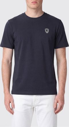 Blauer T-Shirt Homme couleur Bleu