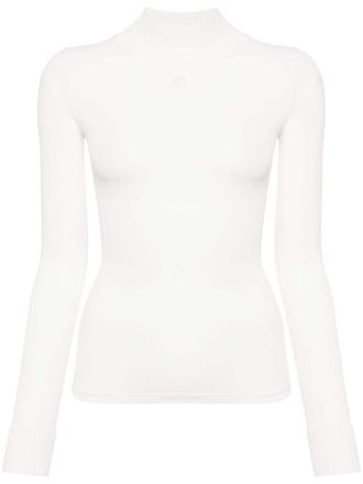 Courr&egrave;ges Reedition Second Skin Mesh-Oberteil - Wei&szlig;