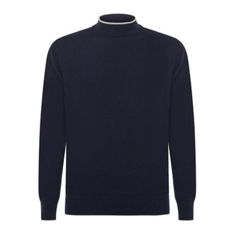 Eleventy Rollkragenpullover - - Knitwear - Herren - Blau - 2XL