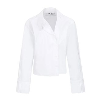 The Attico Femme, Blouses et Chemises, Blanc, Taille: 36 FR Chemise asym&eacute;trique