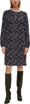 Comma Damen 60.2.61.10.100.2125593 Kleid, 99A2 schwarz, 40